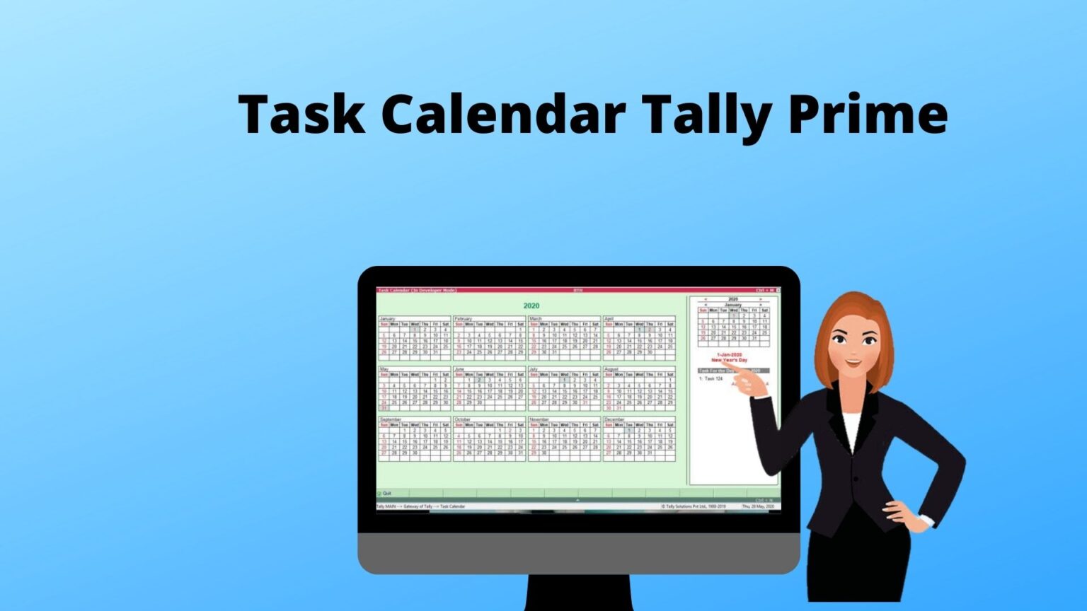 Task Calendar Tally Prime TCP | DS SOFTWARE Best and support for free ...