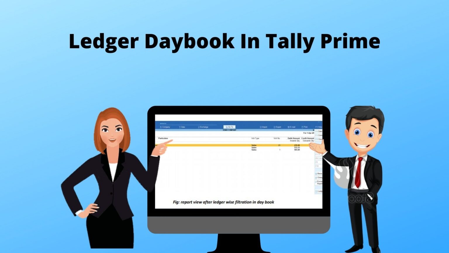 Ledger Daybook Tally Prime TCP | DS SOFTWARE Best and support for free ...
